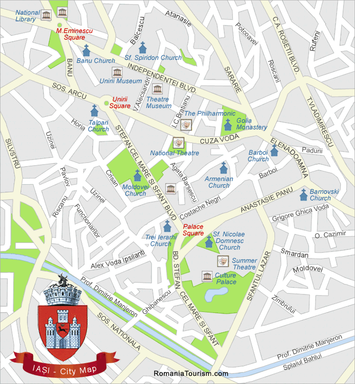 Iasi ROMANIA Iasi City Map Harta Orasului Iasi 